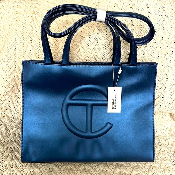 Telfar | Bags | Telfar Medium Blue Cobalt Shopping Bag Brand New Tags ...